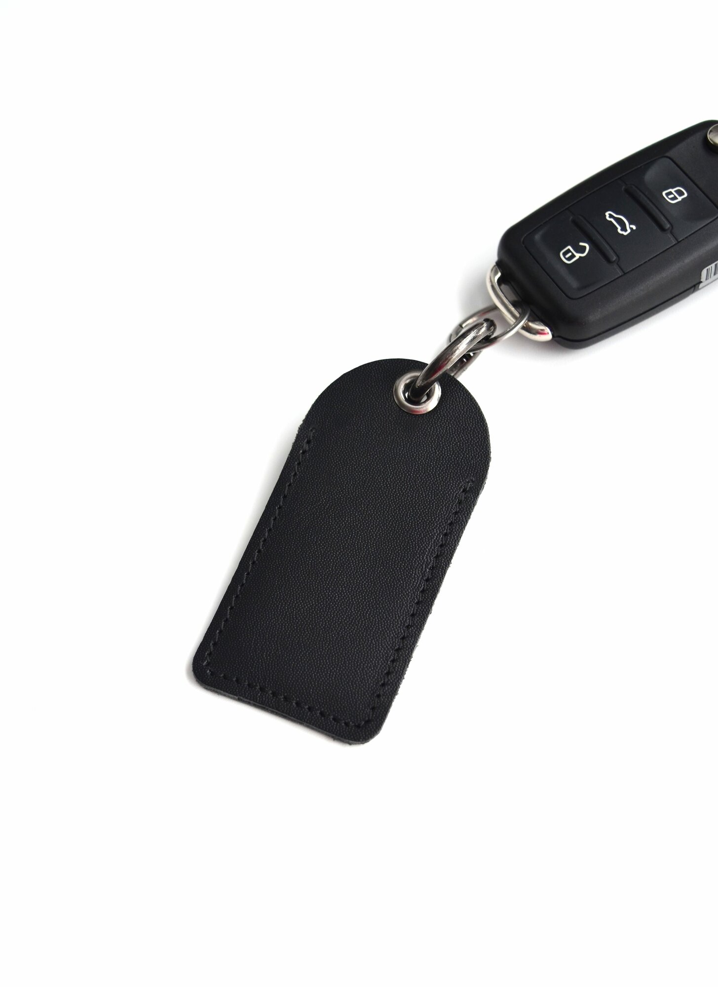 Чехол для метки иммобилайзера чипа сигнализации натуральная кожа черная