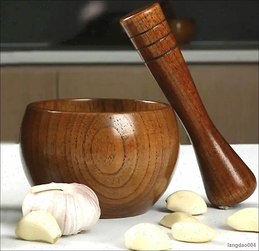 Ступка с пестиком, Дерево, 1 шт