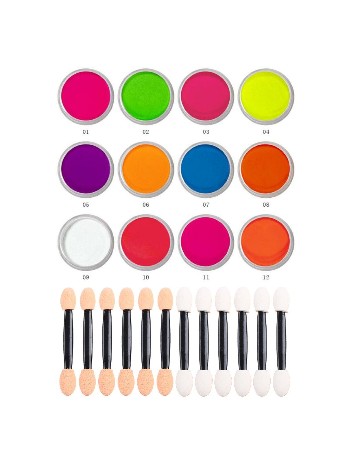 12 цветов, набор люминофоров