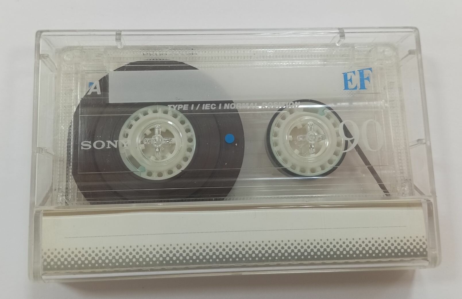 Аудиокассета SONY EF Super 90 TYPE I чистая без надписей