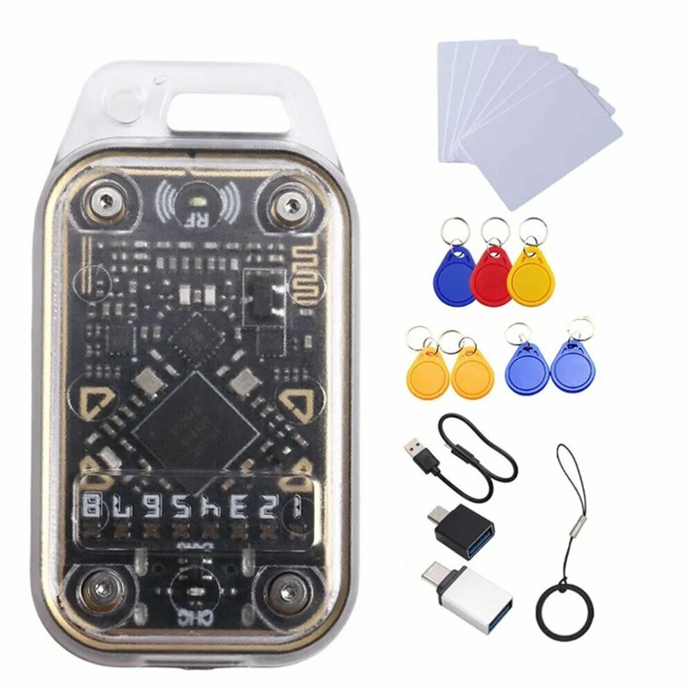 Эмулятор считывателя смарт-чипов Chameleon V2.0 RFID + брелок 7XUID/идентификатор карты CUID IC 125 кГц 13,56 МГц NFC-дубликатор-DINGSHANG