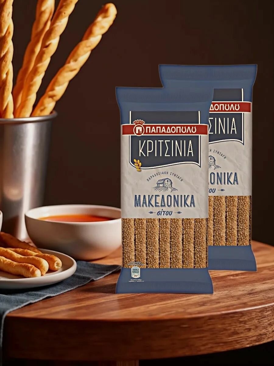 Палочки хлебные традиционные, KRISPIES, 200г (Набор из 2шт)