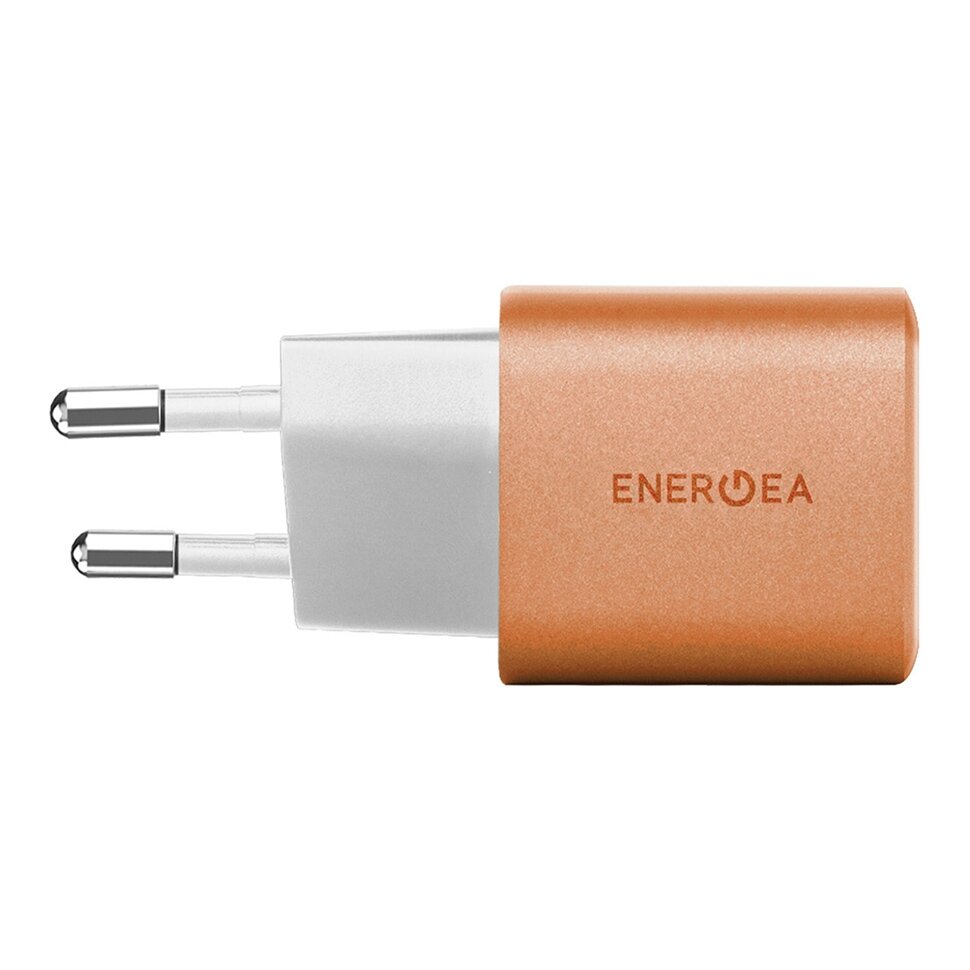 Сетевое зарядное EnergEA AmpCharge GaN35, USB-C PD35 + USB-A QC30 (35 Вт), Orange