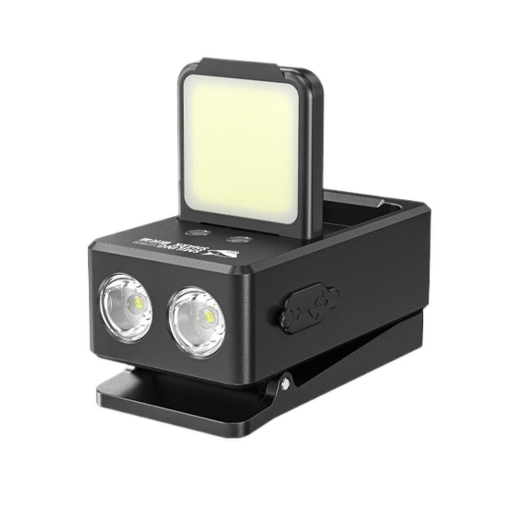 Перезаряжаемый EDC-фонарик с зажимом, 800 люмен, миниатюрный EDC-фонарик с креплением на кепку, водонепроницаемый, с магнитом.