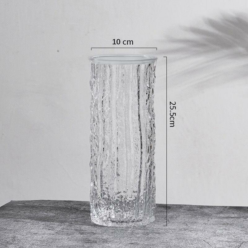 Ваза, 25.5 см , Органическое стекло, 1 шт. обычный прямолинейный ледник