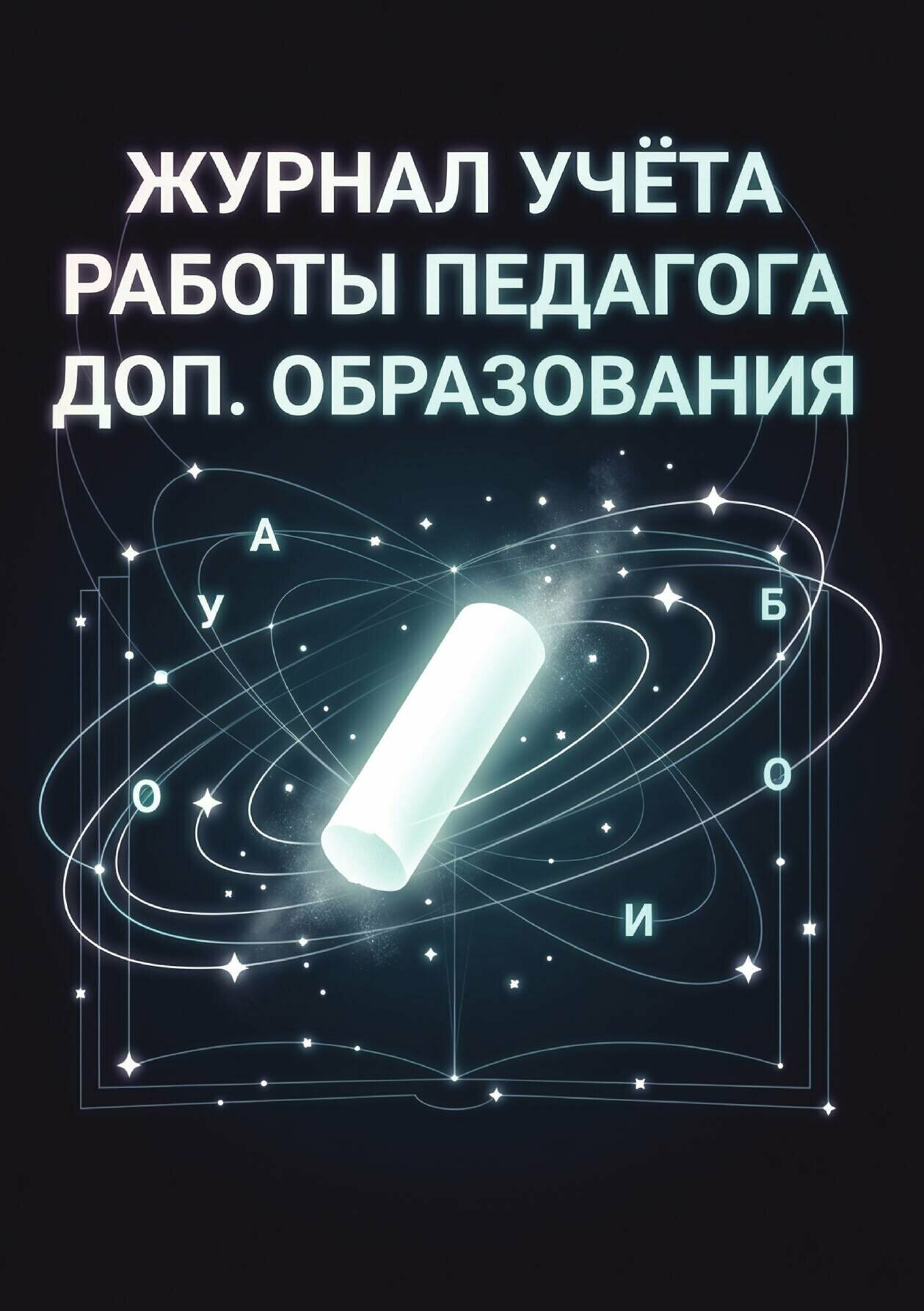 Журнал учета работы педагога: А5, мягкая обложка. С тематическими разделами, дизайнерское оформление
