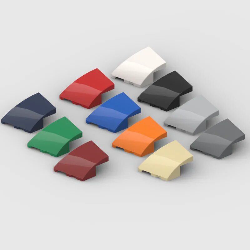 Просвечивающие кирпичи для конструктора 20 шт Оранжевый