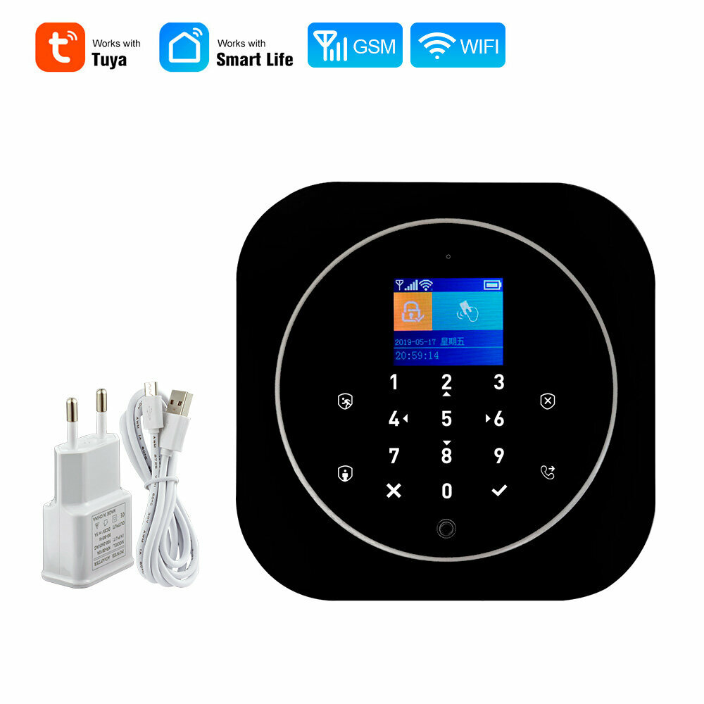 KERUI Беспроводная охранная сигнализация для GSM/Wi-Fi, дома комплект сигнализации подключением к умному дому Smart Life /Tuya Smart дистанционное управление