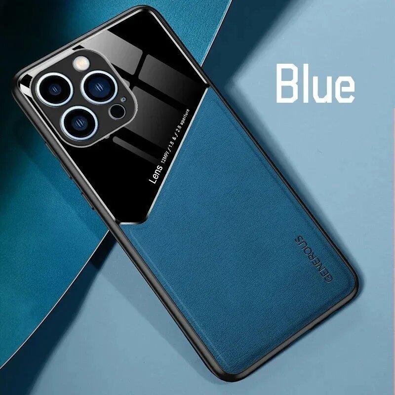 Кожаный чехол Realme GT7 5G Blue