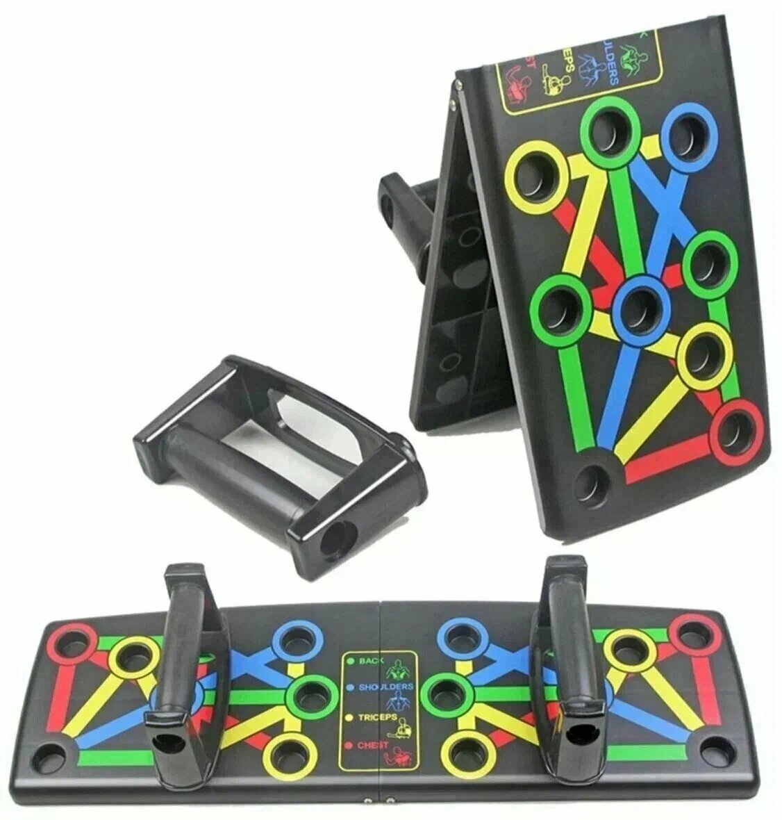 Платформа для отжиманий — складная доска с разными хватами для тренировки мышц