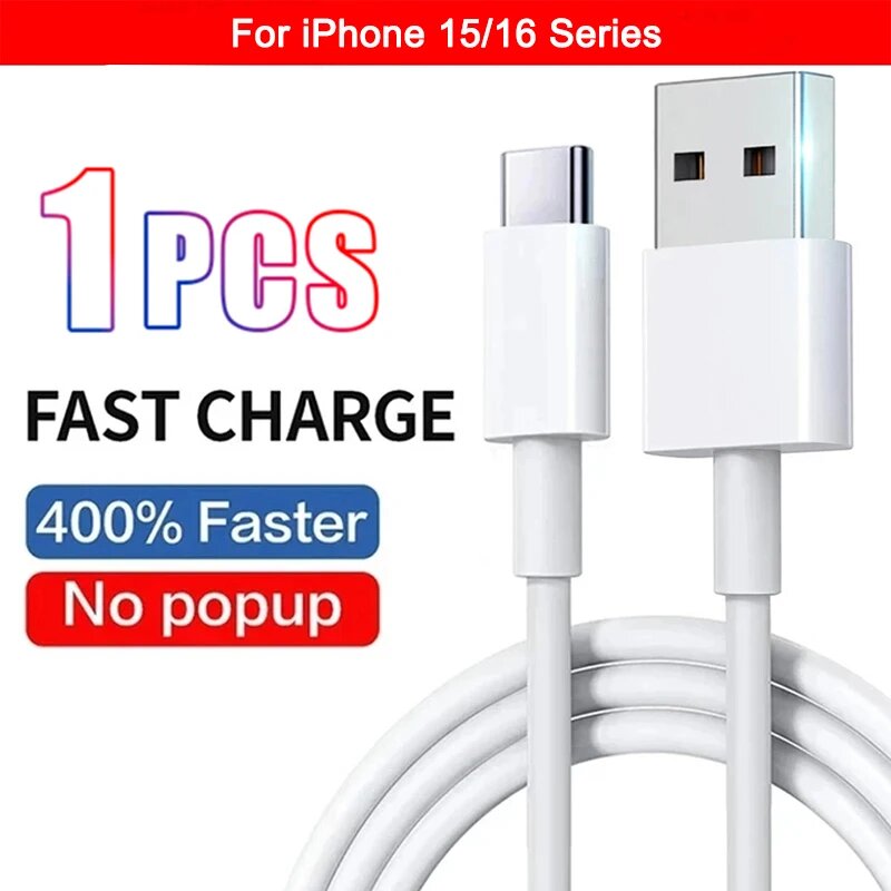 Оригинальный Кабель USB-C Для Быстрой Зарядки 35 Вт Для Apple iPhone 16 17 15 Pro Max - Высокоскоростная Передача Данных И Ак.