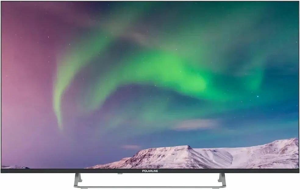 50" Телевизор POLARLINE 50PQ71STC-SM QLED, 4K Ultra HD, черный
