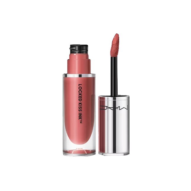 Матовая жидкая помада женская MAC Color Lock Pop стойкая яркая, оттенок #61 Mischievous Pink
