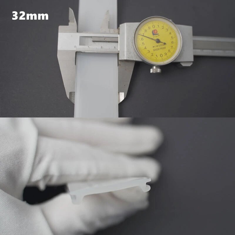 Силиконовая крышка для алюминиевого профиля светодиодной ленты U-образный канал гибкий светодиодный свет для шкафа люстра твердая планка свет замена аксессуаров