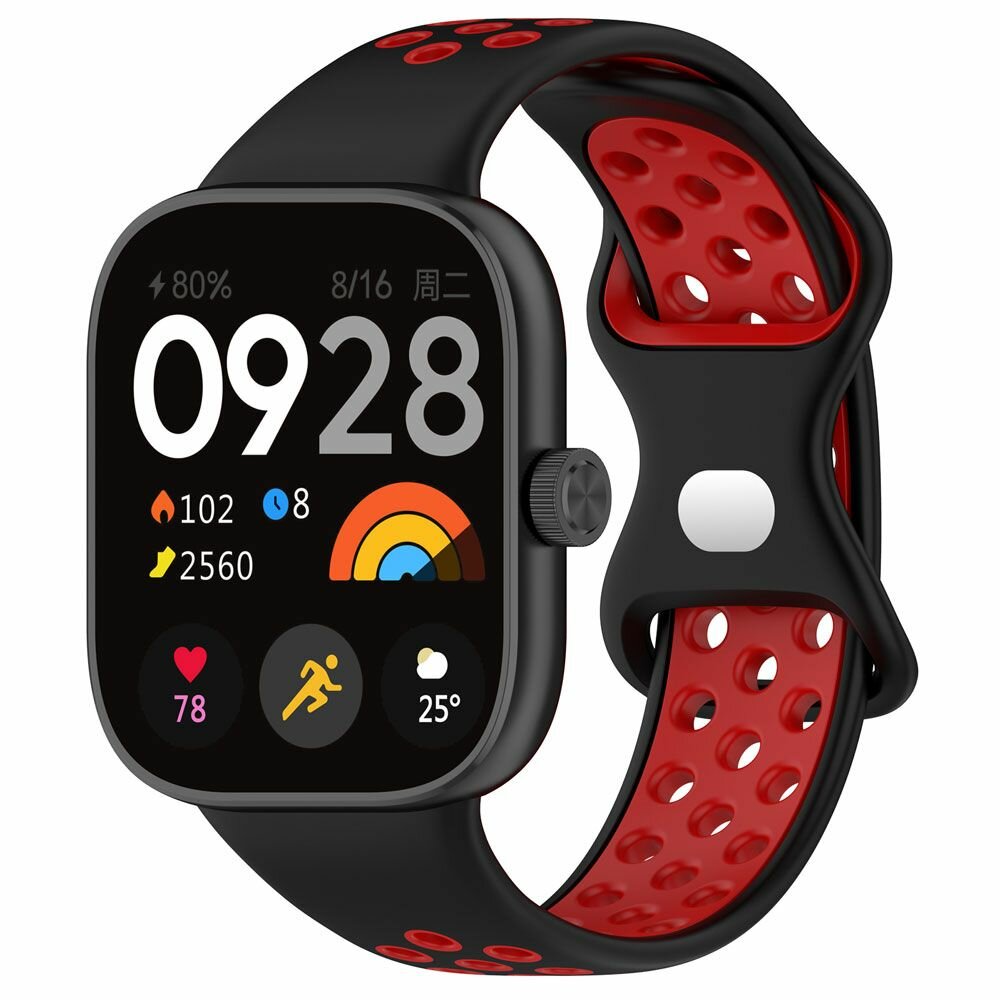 Силиконовый ремешок для Xiaomi Redmi Watch 4 5 6, спортивный дышащий ремешок, сменный браслет для умных часов сменный ремешок силиконовый браслет