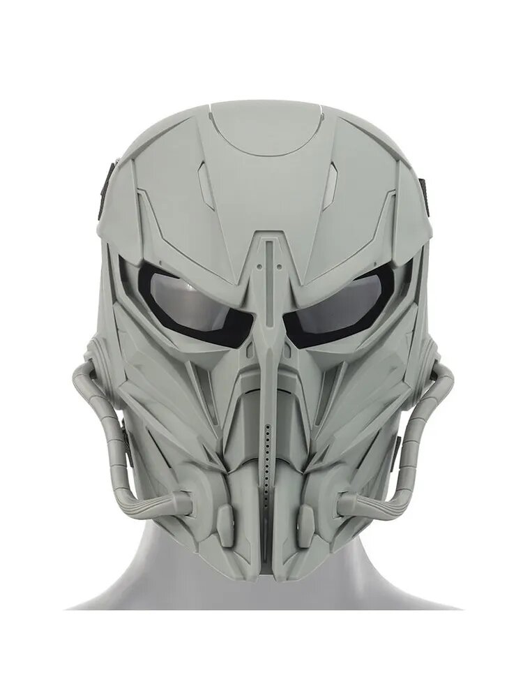 Каска для страйкбола Punisher Tactical Mask II тактическая, светло-серая, нейлон, для взрослых