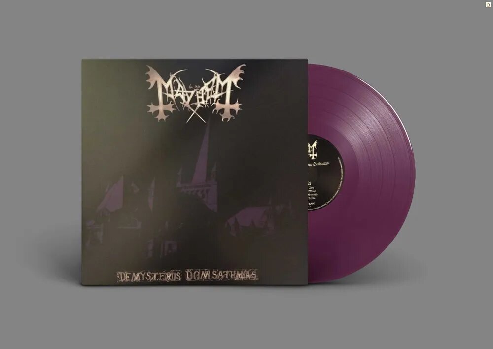 Mayhem - De Mysteriis Dom Sathanas - Пластинка виниловая - Фиолетовый винил 1LP - Англия, 2020