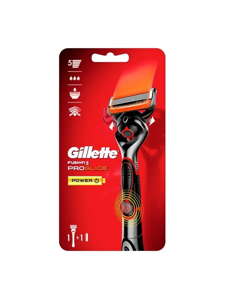 Бритвенный станок Gillette Fusion5 ProGlide Power с 5 лезв