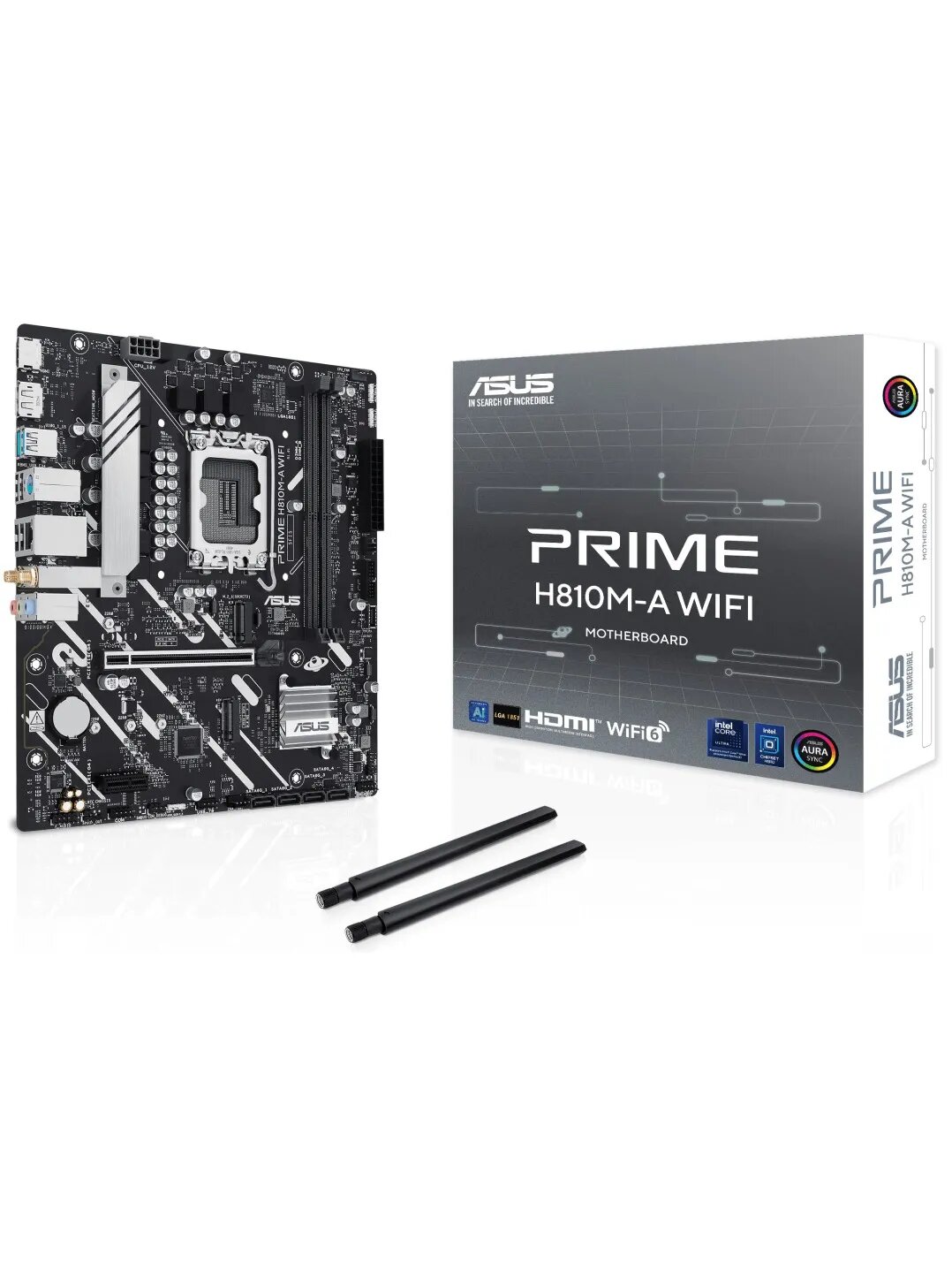 Материнская плата ASUS PRIME H810M-A WIFI mATX LGA1851 Intel H810 2xDDR5 (128ГБ)