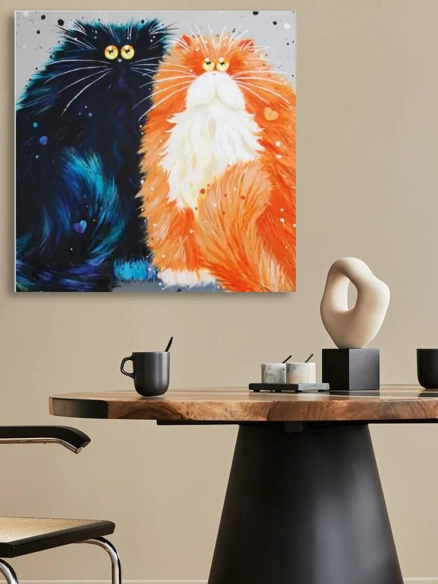 Картина "Печать струй", 40 х 40 см