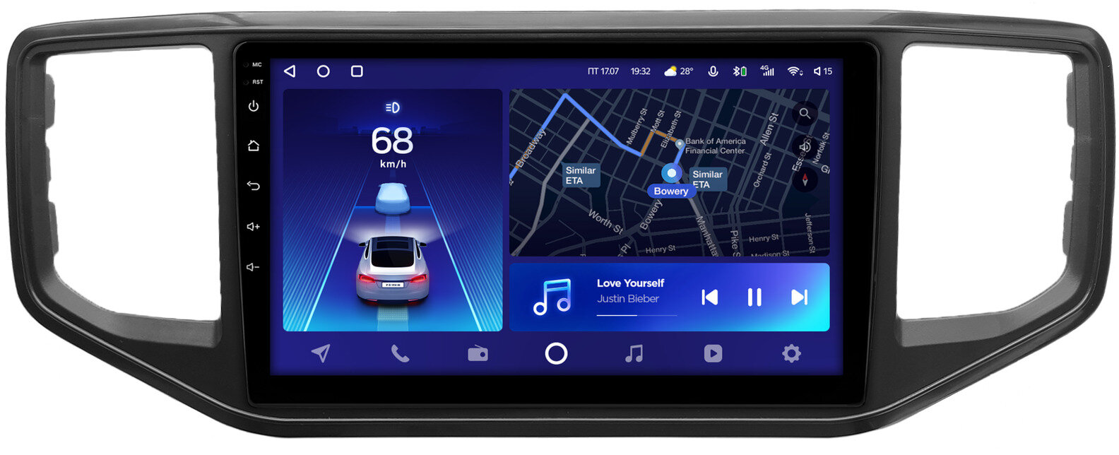 Штатная магнитола Volkswagen Amarok 2016-2024 Teyes CC2 PLUS 6/128 9" RM-9-599 Android 10 (4G-SIM, DSP, QLed)