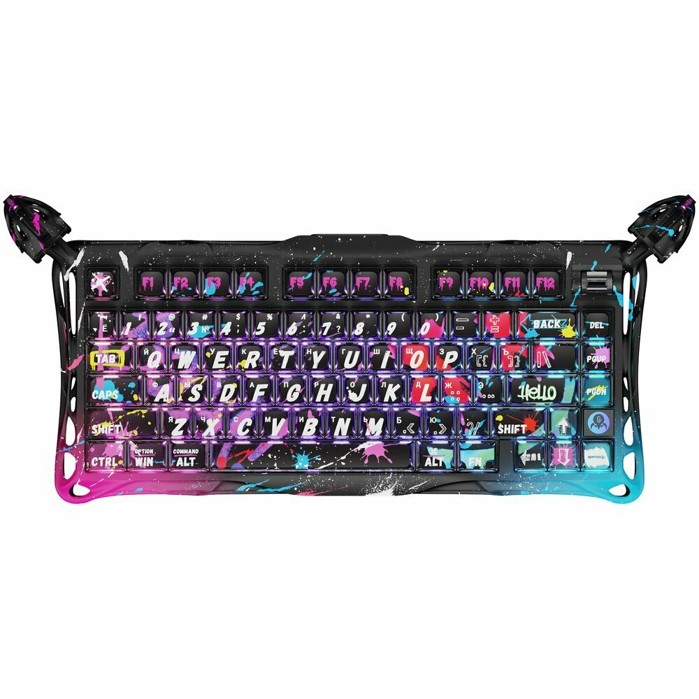 Клавиатура Gravastar Mercury V75 Pro Neon Graffity RUS