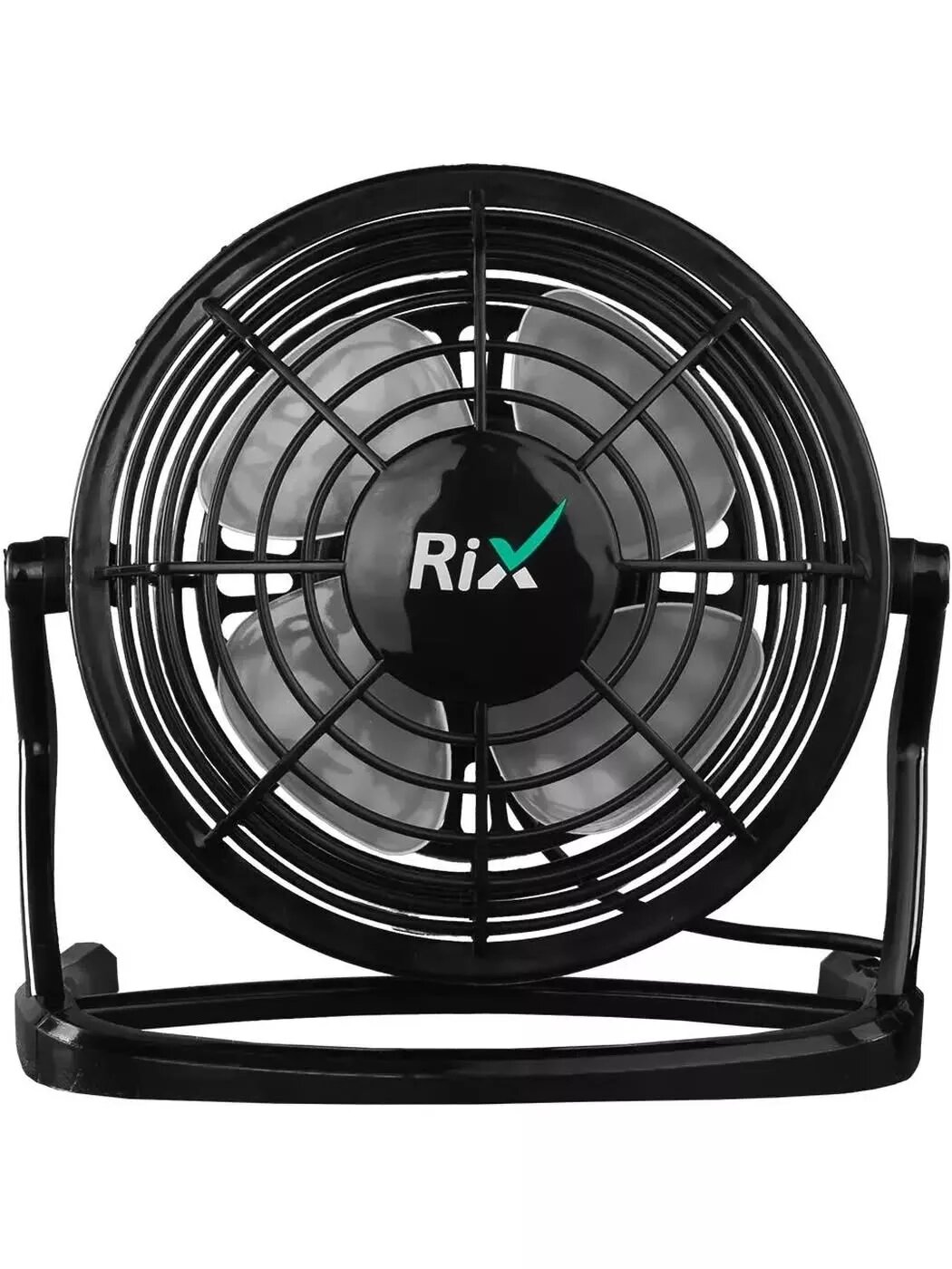 Вентилятор бытовой настольный Rix RDF-1500USB (черный)
