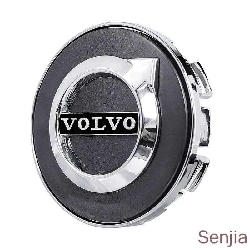 Колпак ступицы колеса Volvo, комплект 4 шт, темно-серый, для легковых автомобилей и внедорожников