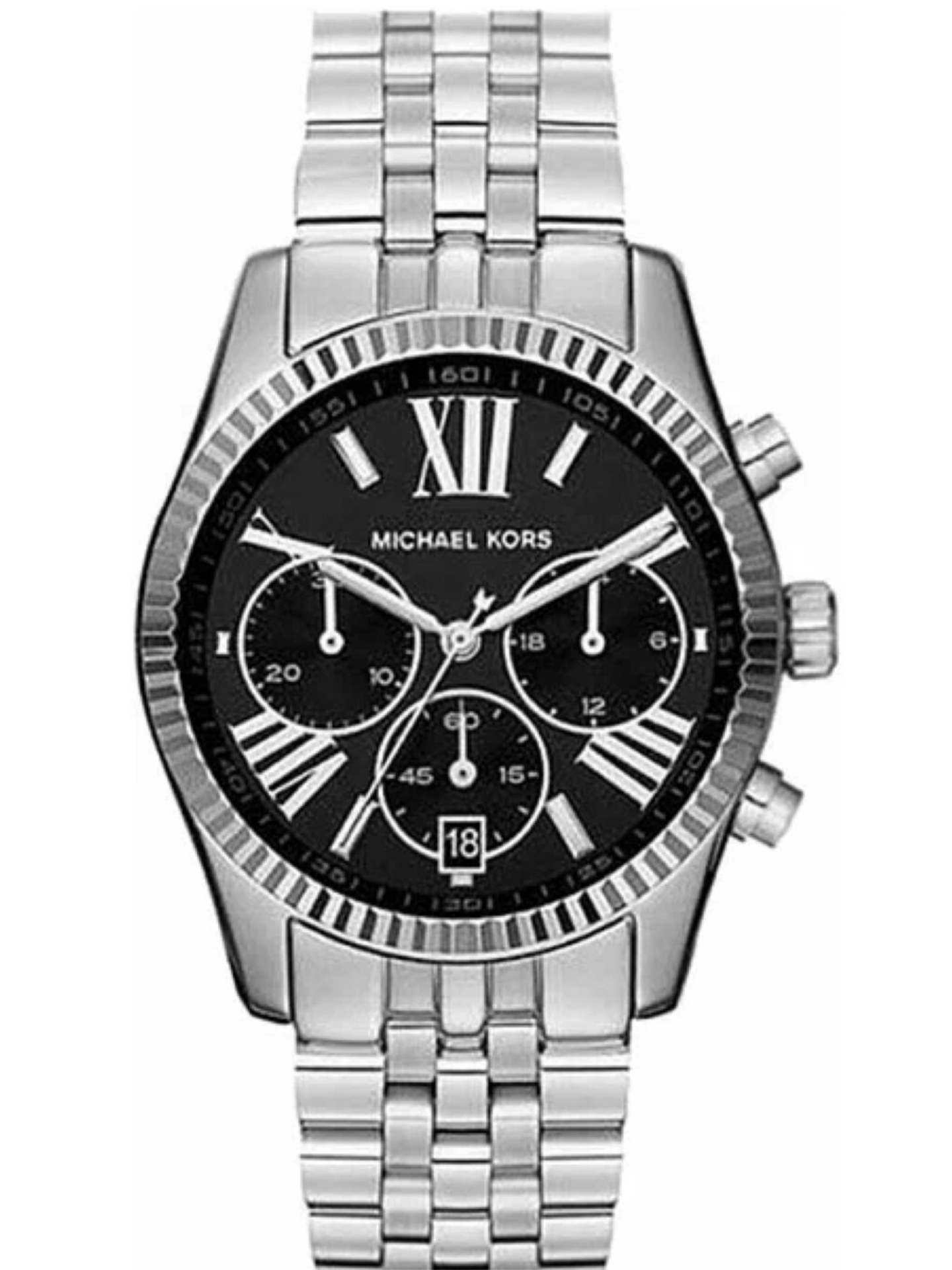 Наручные часы MICHAEL KORS Lexington, серебряный, черный