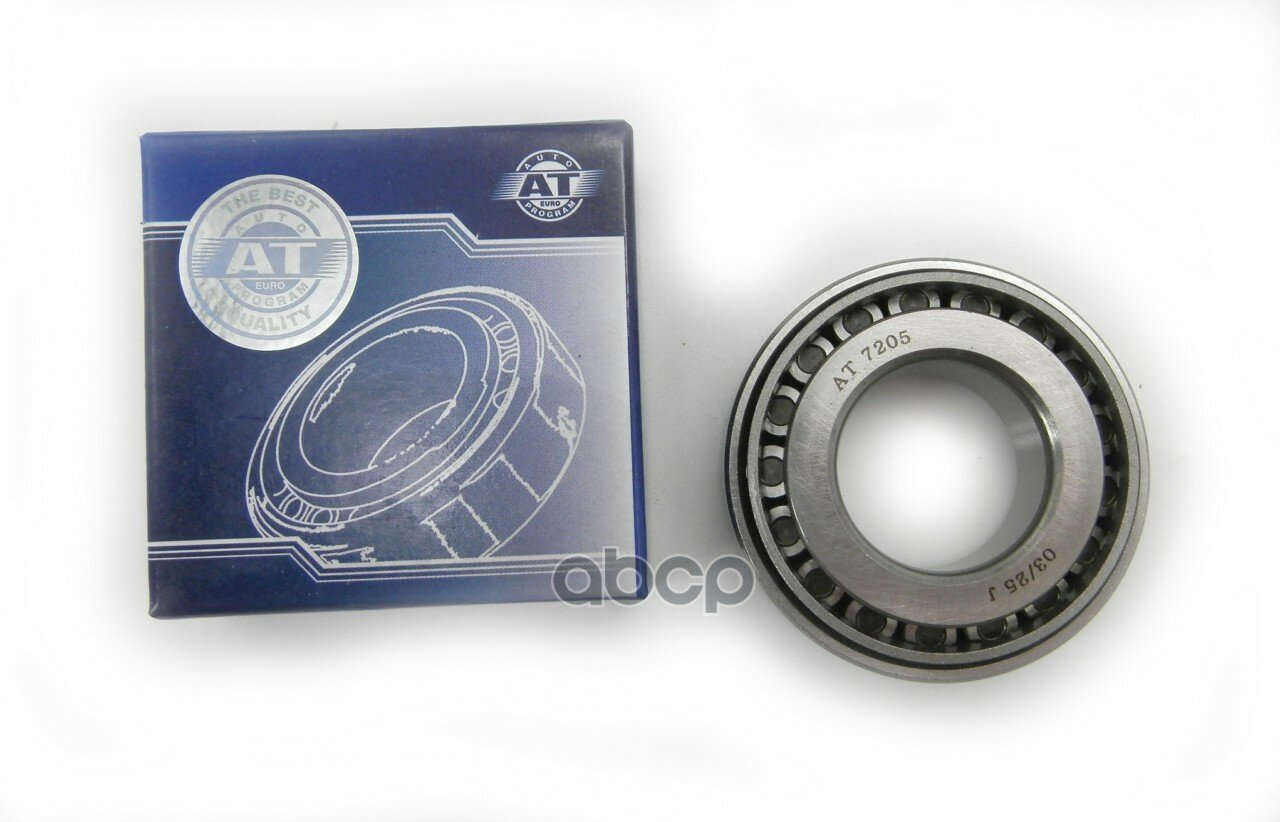 Подшипник зад. ступ. внутр._ЗАЗ 1102/TAVRIA 82-, 1105/PIKAP 02-, DAEWOO MATIZ 98- 0.8/1.0, шт Auto Technologies Group AT 7205.