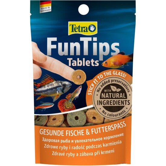 Корм в виде приклеивающихся таблеток Tetra FunTips Tablets 20шт.