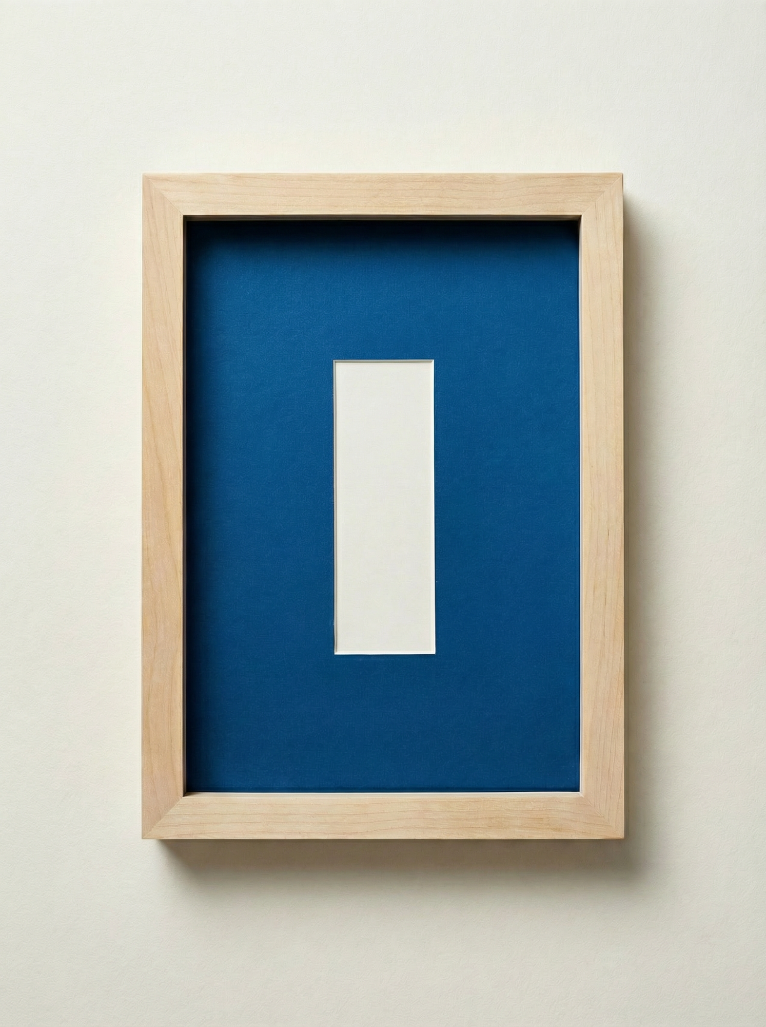 Деревянная рамка Ramio 21х30 см с паспарту для фото из фотобудки 15х5 см, ярко-синий