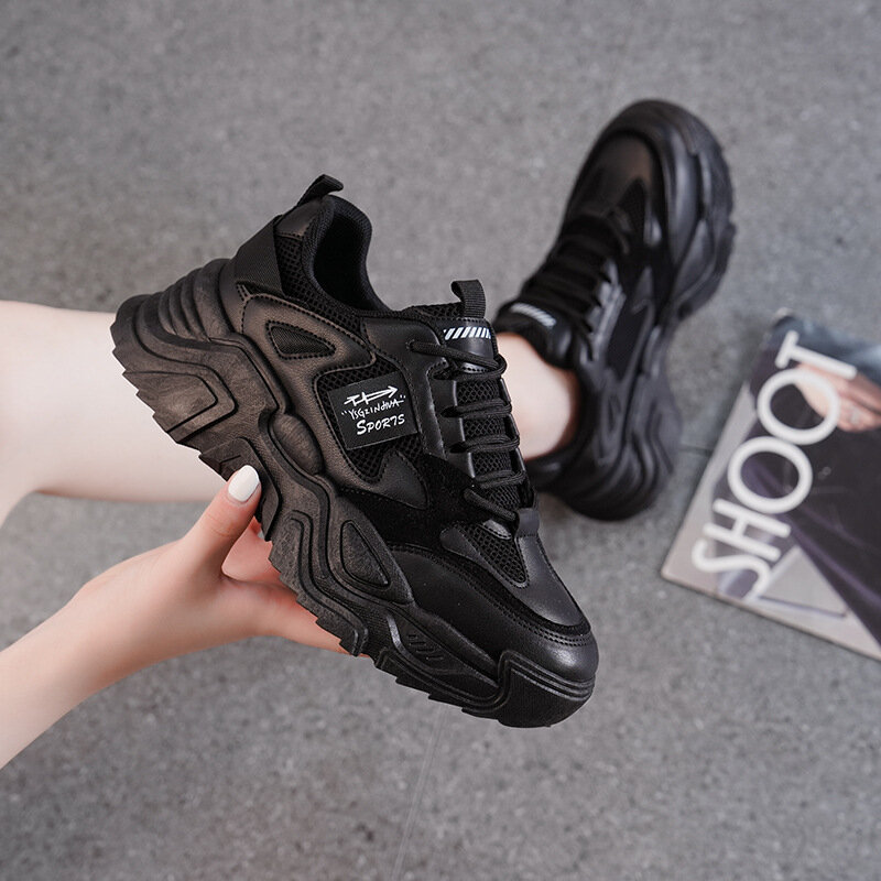 ВесКеды ИзнСтой AIS Ботинки Женщины Зима Новый стиль Флис Высокий верх Популярный Короткий Кожа Теплый YB-98/Black