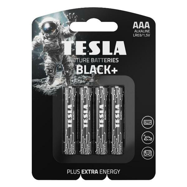 Батарейка алкалиновая (щелочная) Tesla AAA BLACK+ 140129