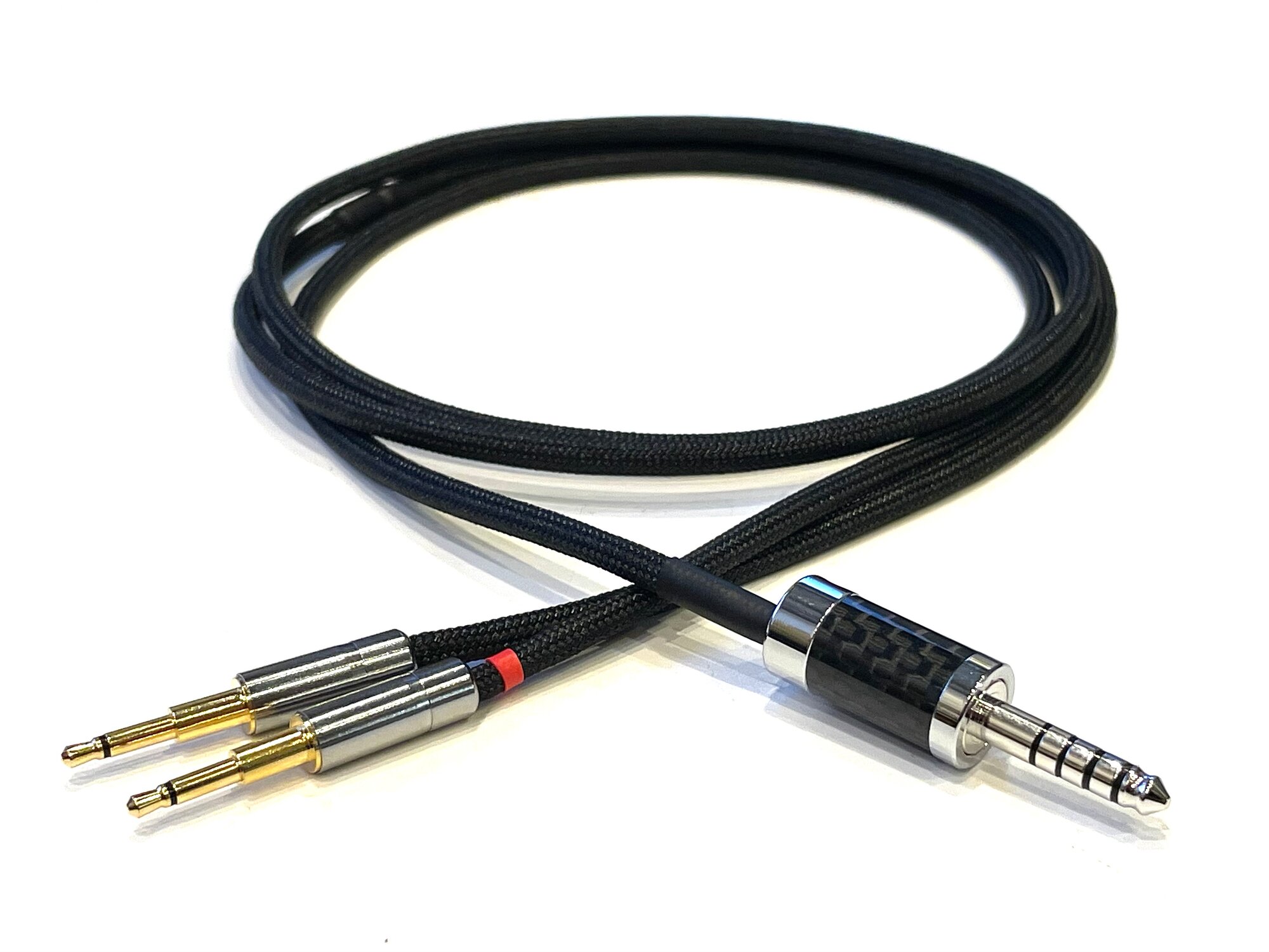 Кабель балансный авторский 1м для наушников Abyss Diana V2 с родиевым Jack 4,4mm Pentacon