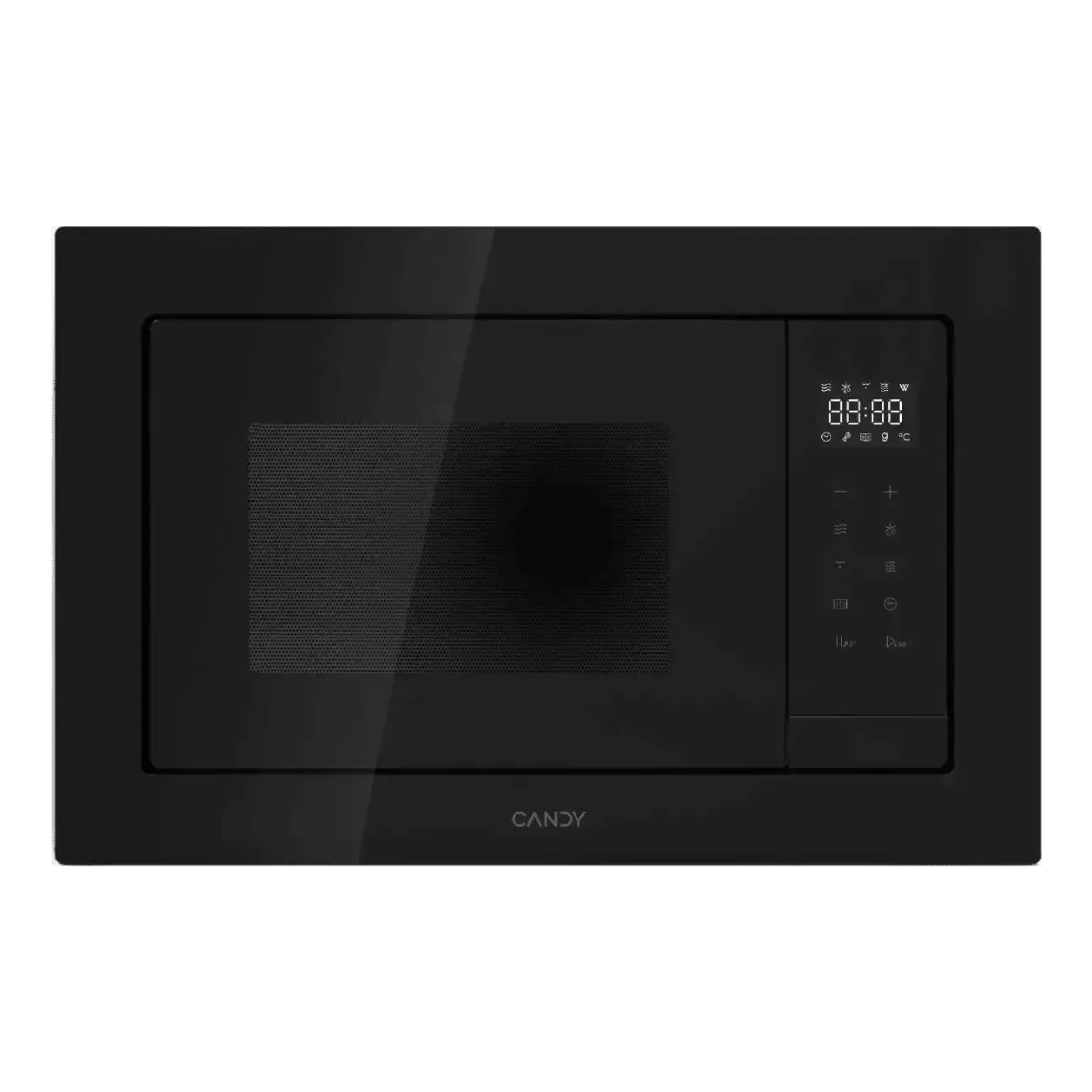 Встраиваемая микроволновая печь СВЧ Candy CMXBTG218B, 21 л, гриль 1000 Вт, LED-дисплей, нержавеющая сталь, черный