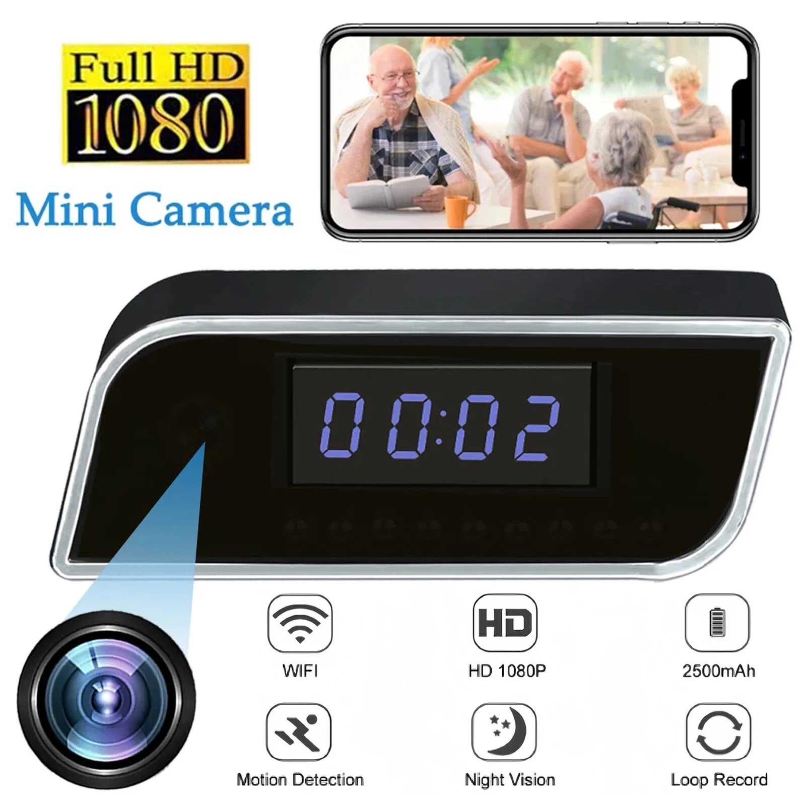 MBVM Smart WiFi Камера с Ночным Видением Only Camera