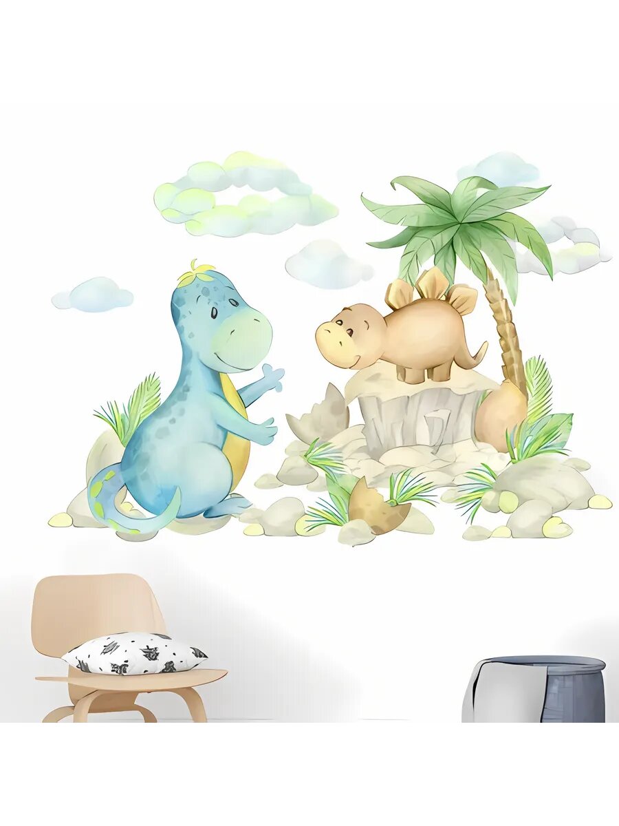 Наклейка динозавры на стену в allstick арт. 43-391