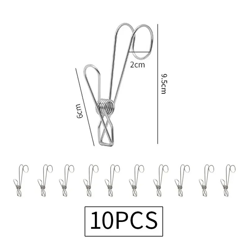 Металлические крючки для одежды 10PCs, 9.5cm
