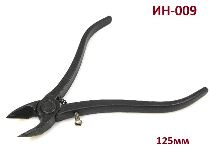 ИН-0009 кусачки боковые косые с витой пружиной и упором