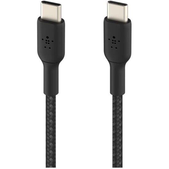 Кабель Belkin USB-C - USB-C, Boost Charge Braided, 0,15м, 60Вт, черный