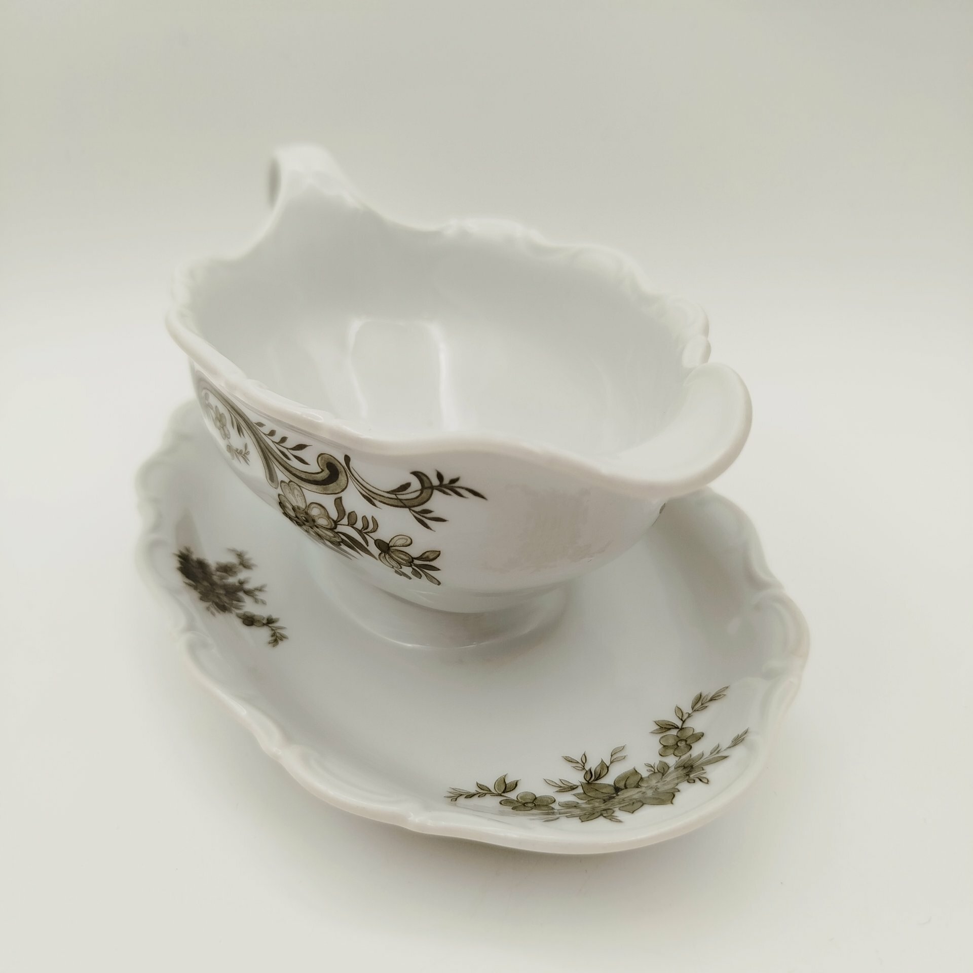 Соусник из серии "Замки Германии", фарфор, деколь, Seltmann Weiden, Германия, 1970-1990 гг.