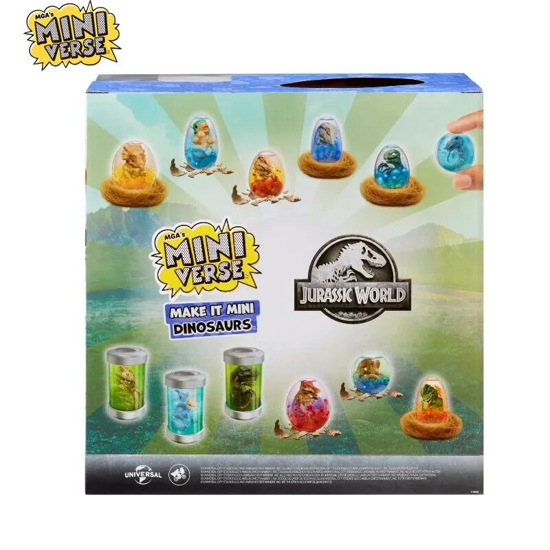 Игрушка-антистресс MGA's Mini Verse Make It Mini Dinosaurs Сборная модель динозавра — фото 1