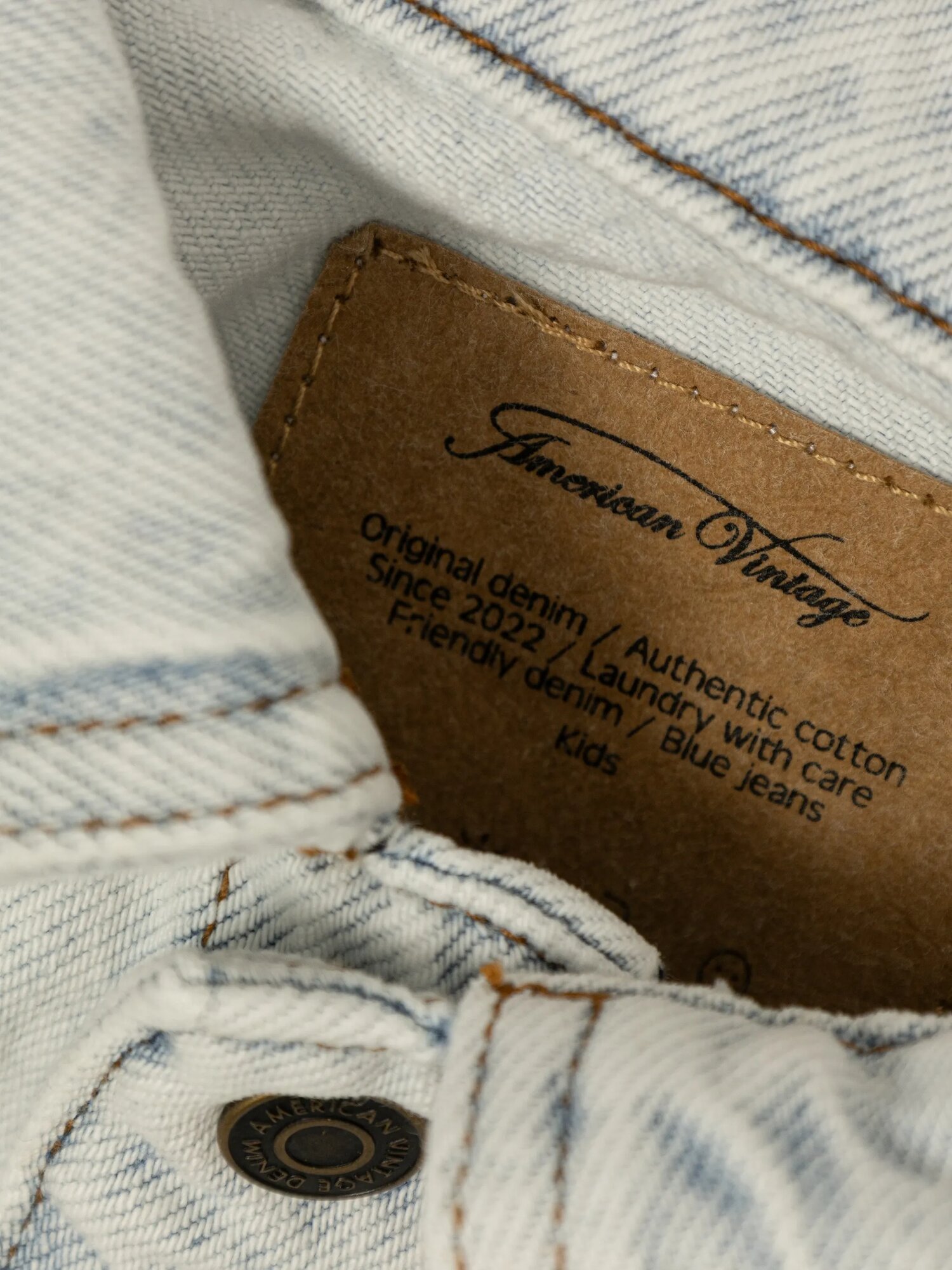Куртка American Vintage Buttoned pocketed denim jacket, размер 9 лет, серый/синий/голубой — фото 1