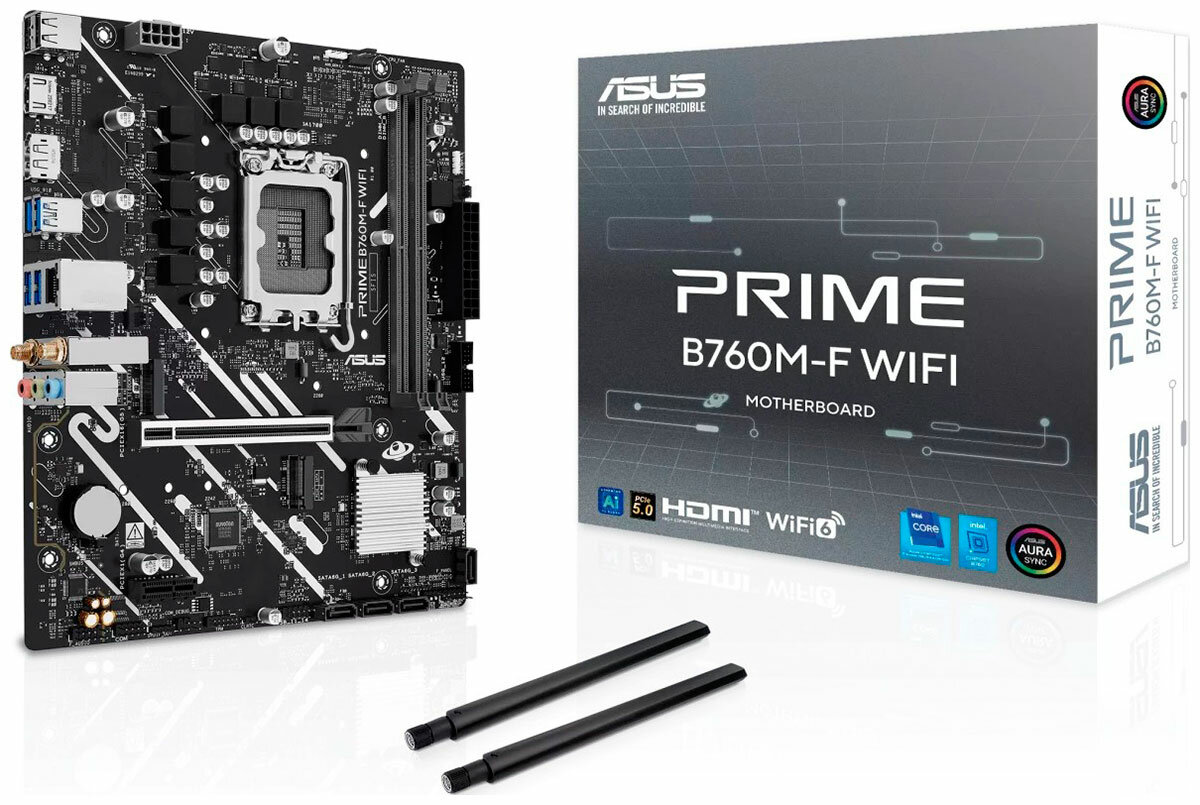 Материнская плата Asus PRIME B760M-F WIFI (LGA1700, mATX)