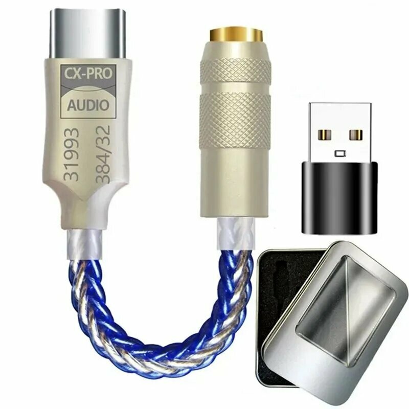 CX31993 Hi-Fi ЦАП Type C - 3,5 мм Усилитель для наушников Аудиодекодер A