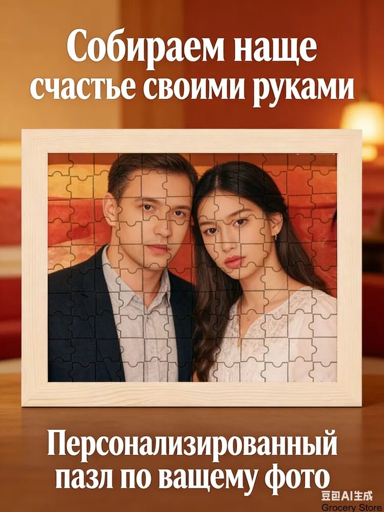Фотографии сделанные на заказ пазл по вашему фото с изображением, подарок любимому человеку