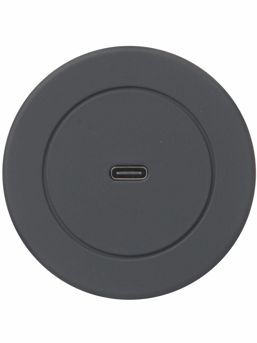 Встраиваемая розетка Navako Element 12034 Anthracite
