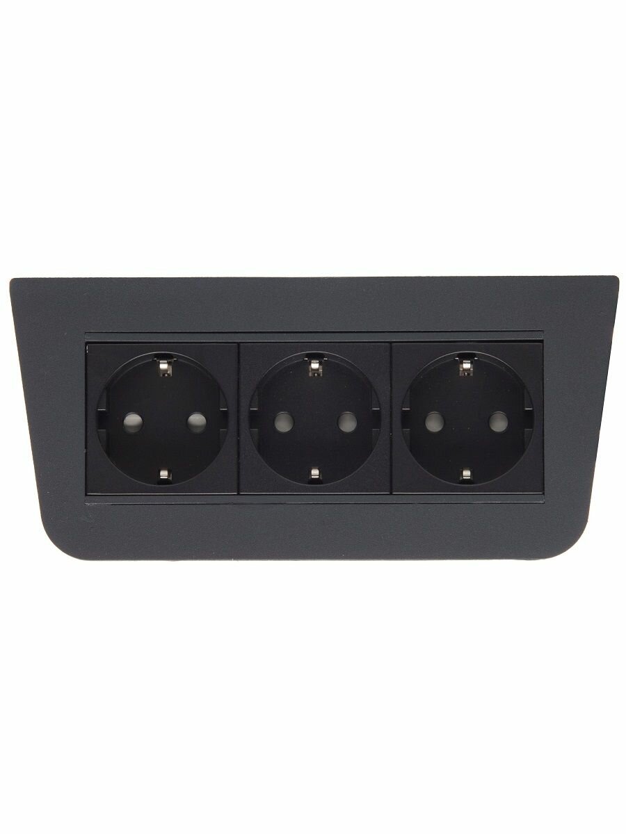 Встраиваемый блок розеток Navako Basic 12095 Anthracite