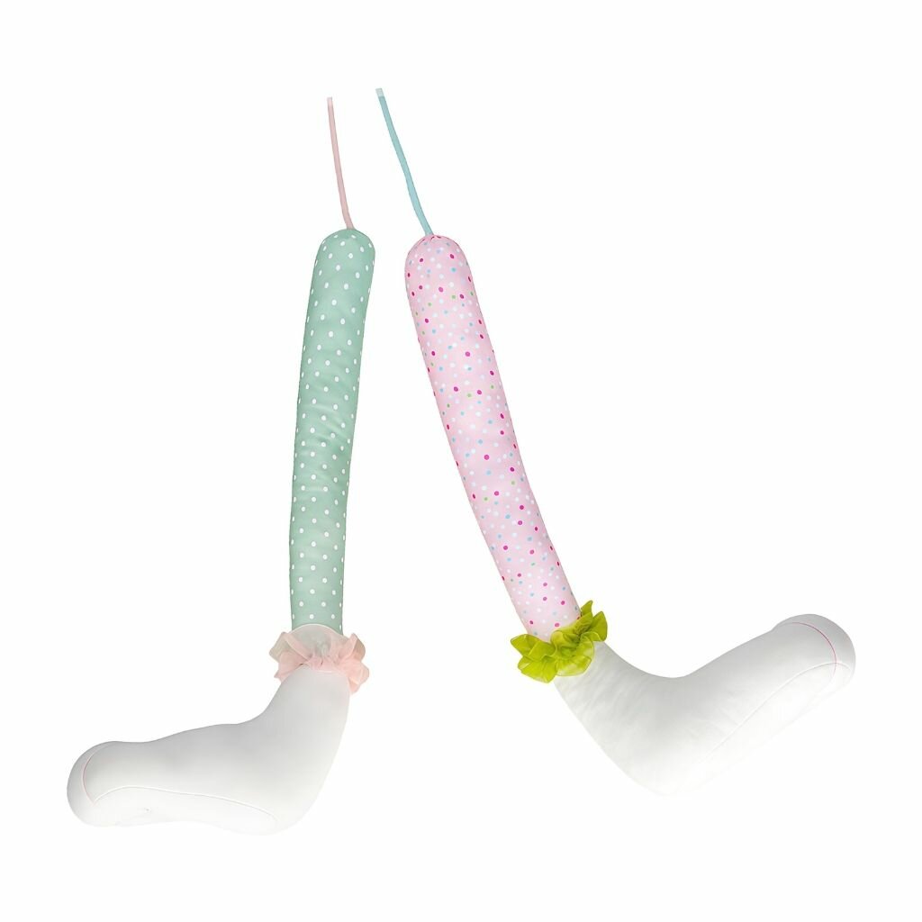 Праздничное Украшение С Подвеской В Виде Ножки Пасхального Кролика-Розово-Зеленый